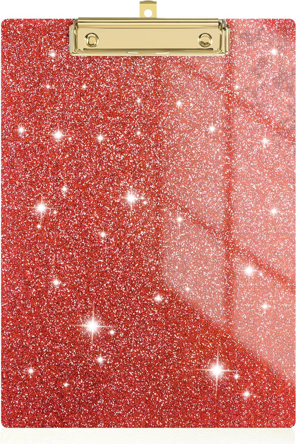 Acrylic Glitter Clipboards, Sparkly Board with Low Profile Gold Clip ...