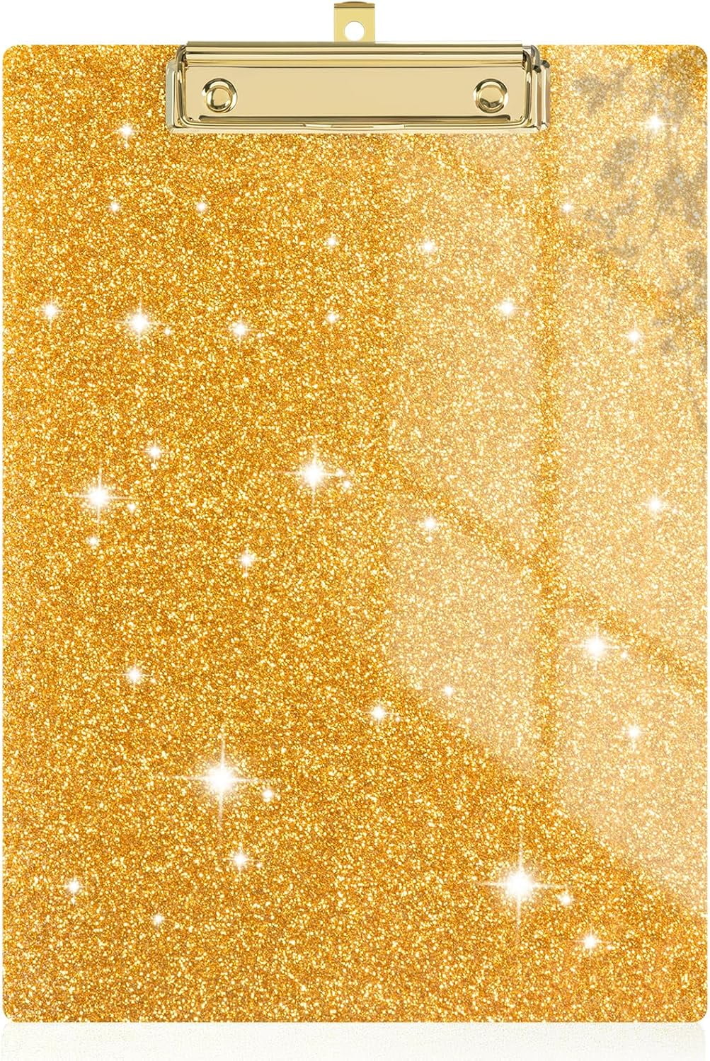 Acrylic Glitter Clipboards, Sparkly Board with Low Profile Gold Clip ...