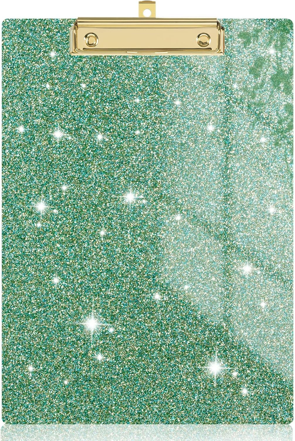 Acrylic Glitter Clipboards, Sparkly Board with Low Profile Gold Clip ...