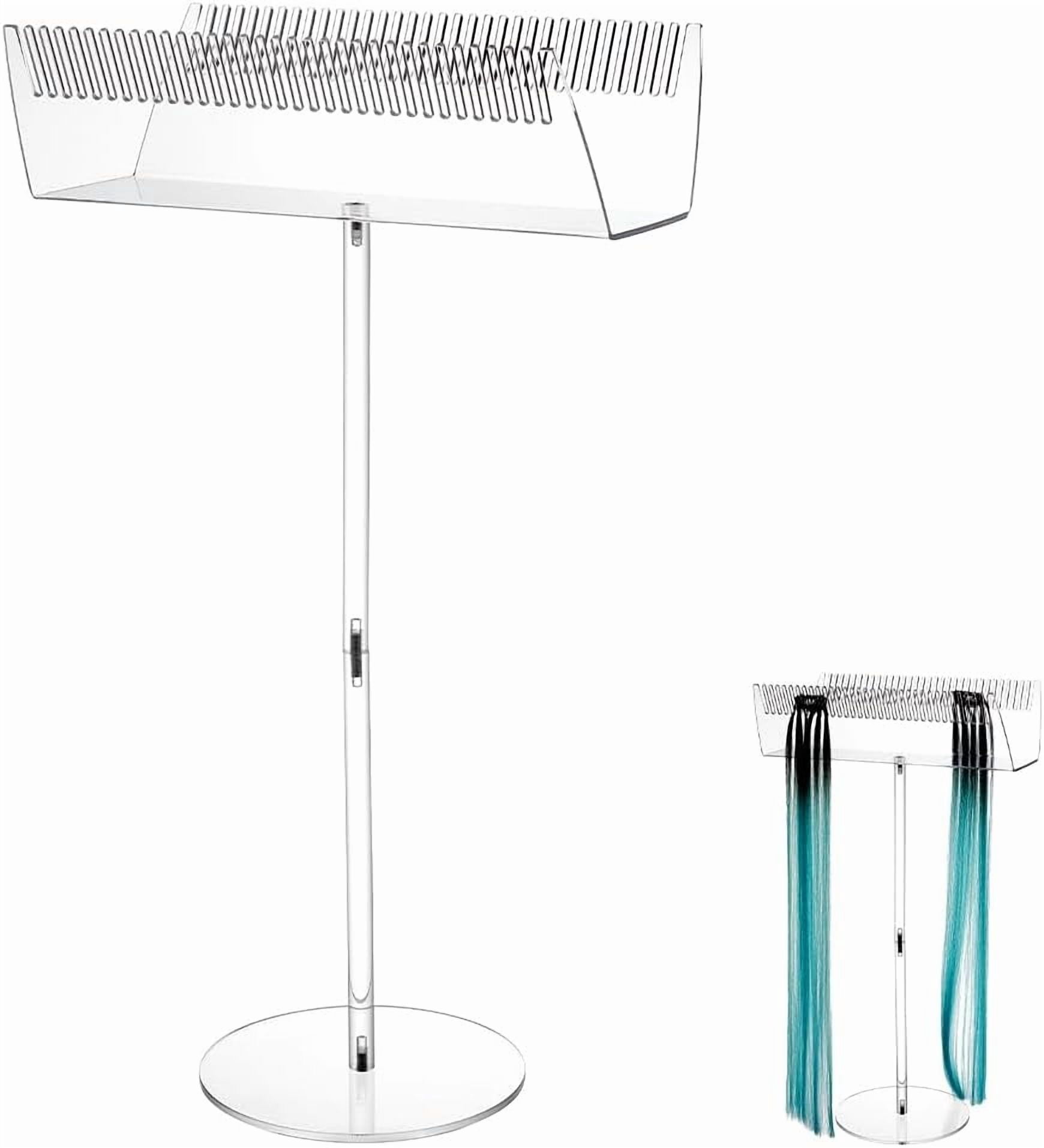 Acrylic Hair Extension Stand Hair Display for Hair Salon Shops Clear ...