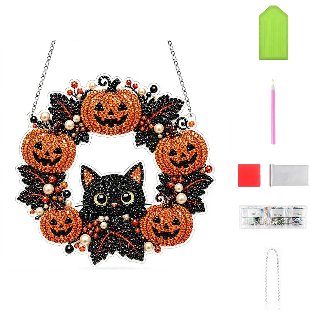 Acrylic Halloween Hanging Decoration, Halloween Acrylic Window Door ...