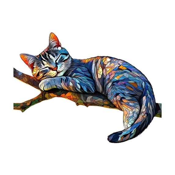 Acrylic Hanging Decoration for Home, Cat Themed Wall Hanging Ornament ...
