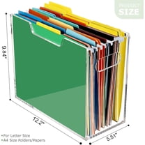 Russell+Hazel Acrylic File Box Letter Size Clear (55712) - Walmart.com