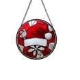 Acrylic Hanging Ornament Winter Series Round Pendant Gift Box Pattern ...