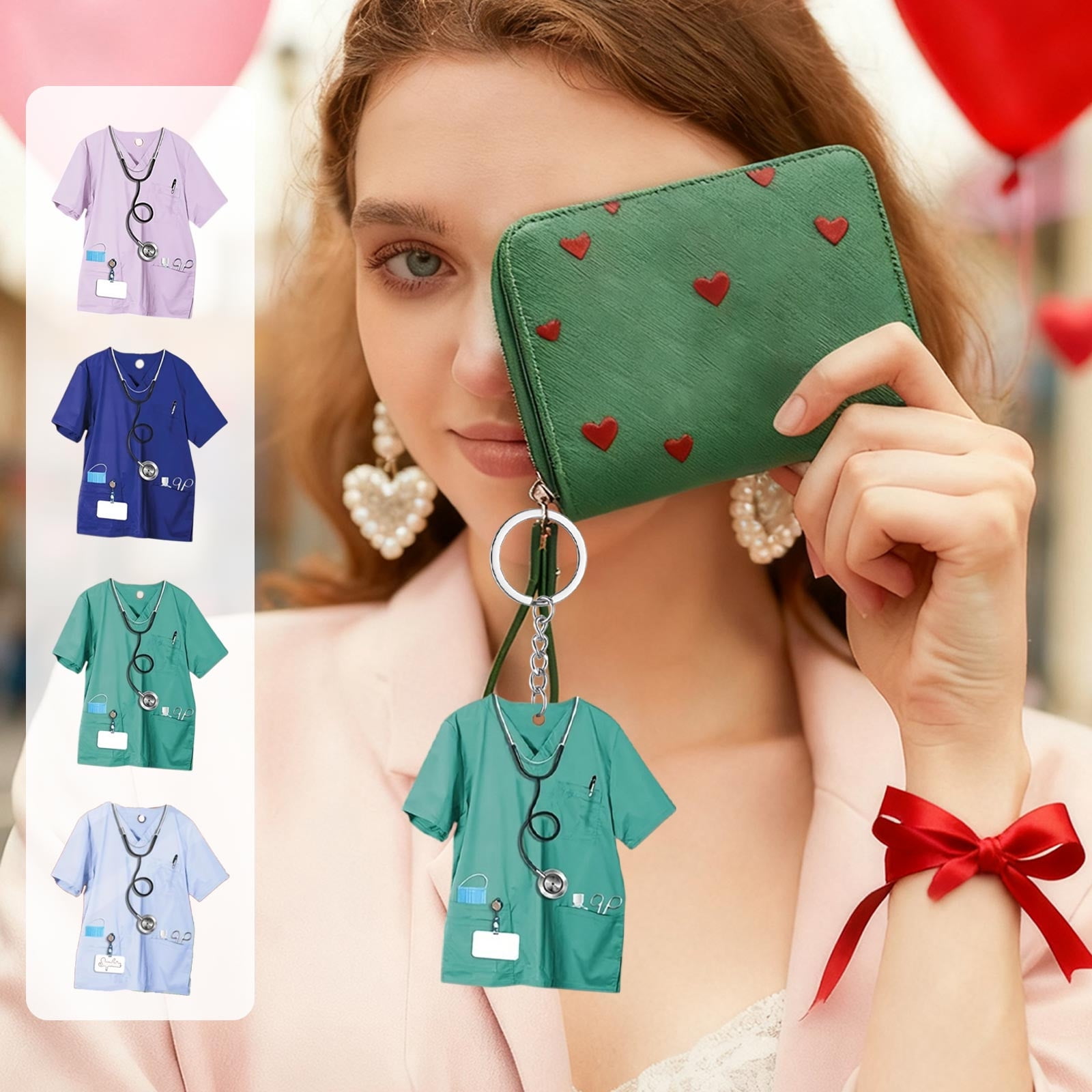 Acrylic Healthcare Worker Uniform Pendant | Nurse Ornament Keychain ...