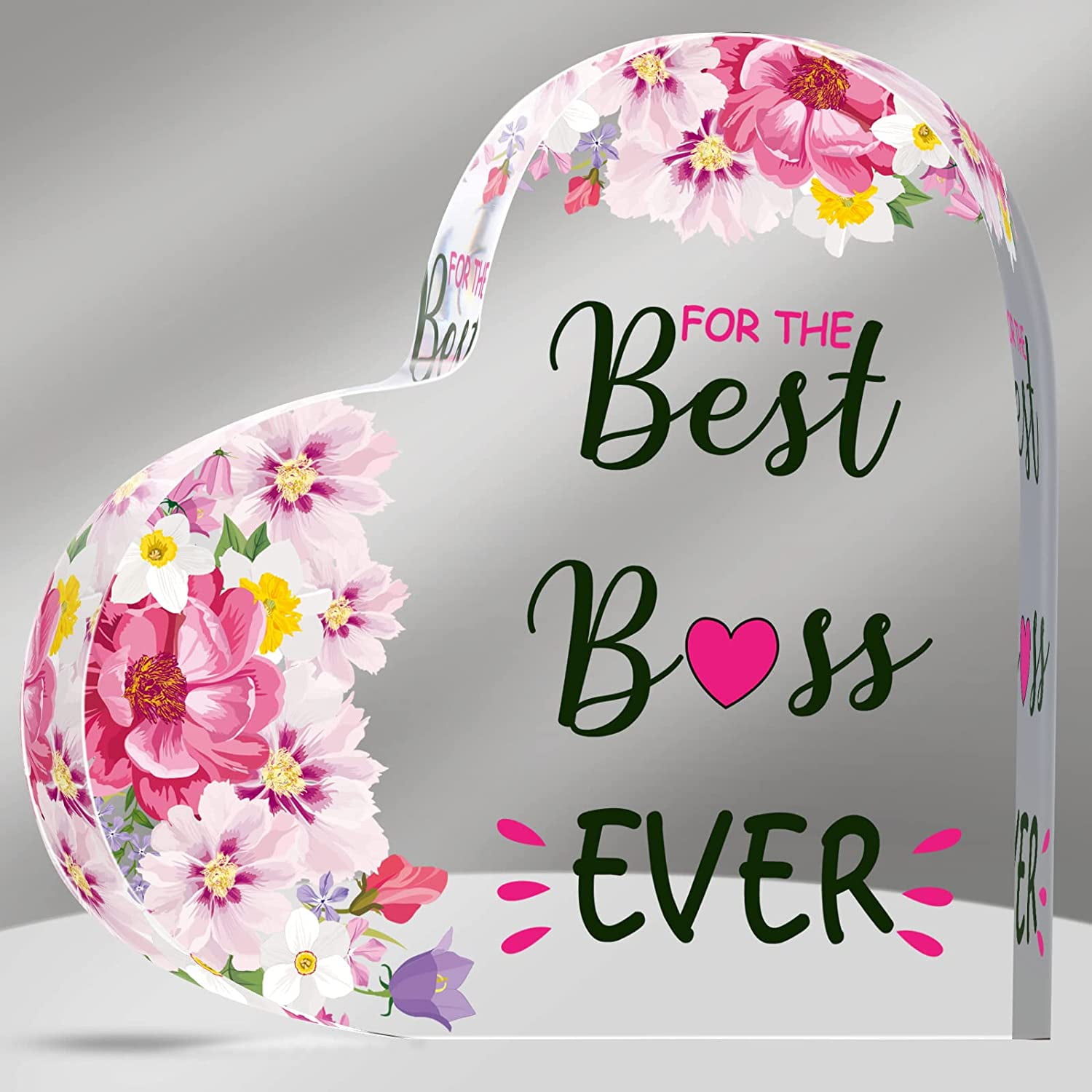 Acrylic Heart Boss Gifts for Women Best Boss Gifts Best Boss Ever ...
