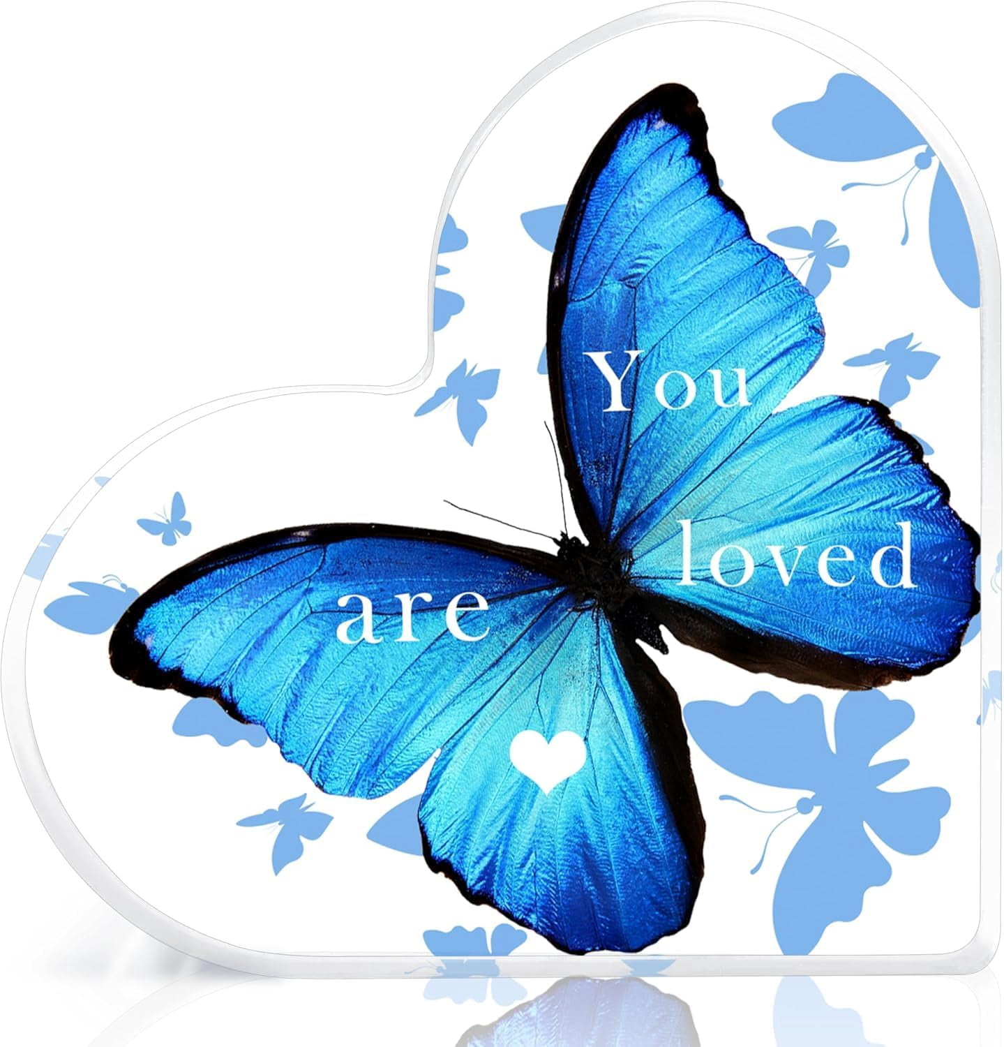 Acrylic Heart Gifts for Women Appreciation Gift Butterflies ...