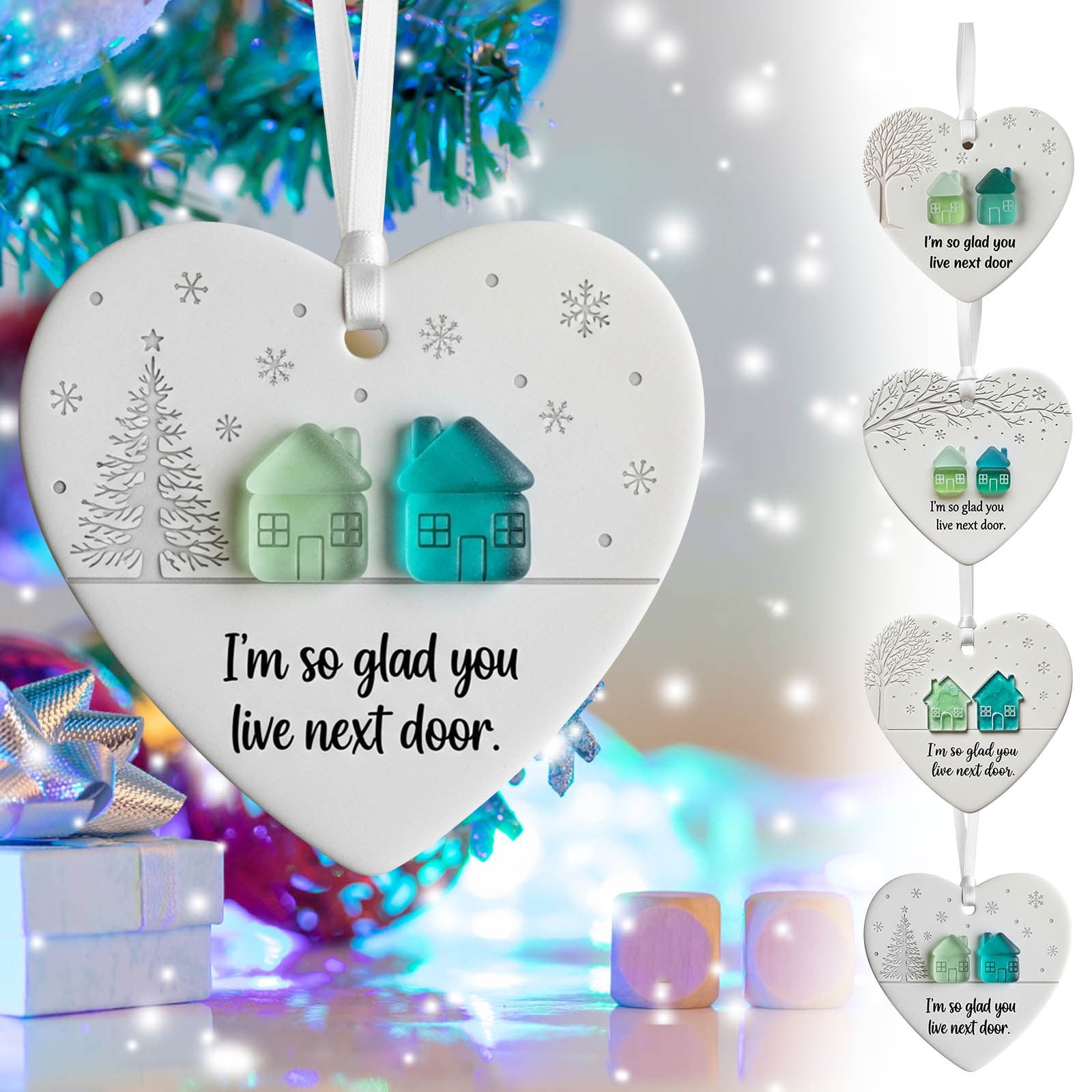 Acrylic Heart-Shaped Sea Glass Friendship Decor, Friendship Heart ...