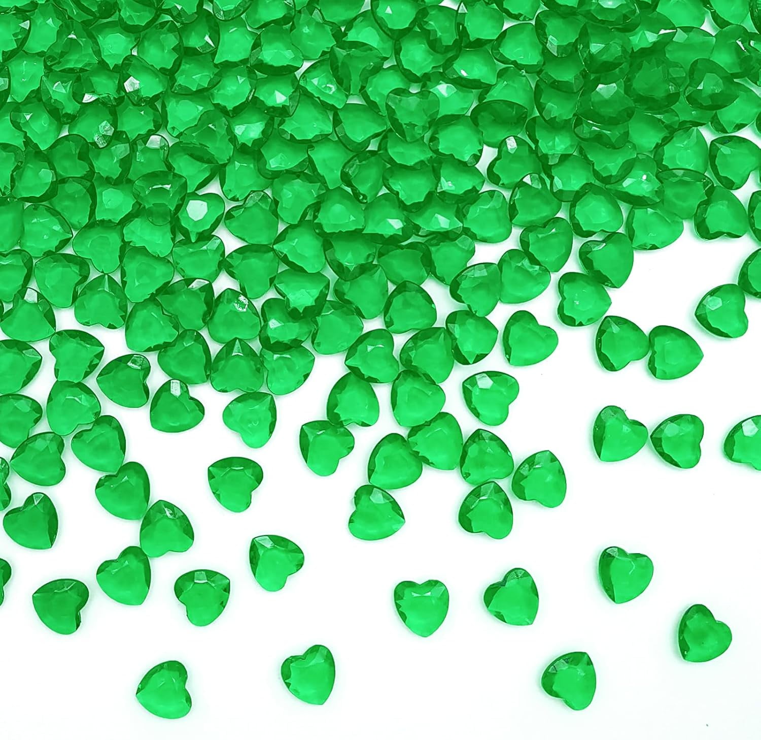 Acrylic Hearts, 1000pcs Small Plastic Hearts, Tiny Plastic Heart ...