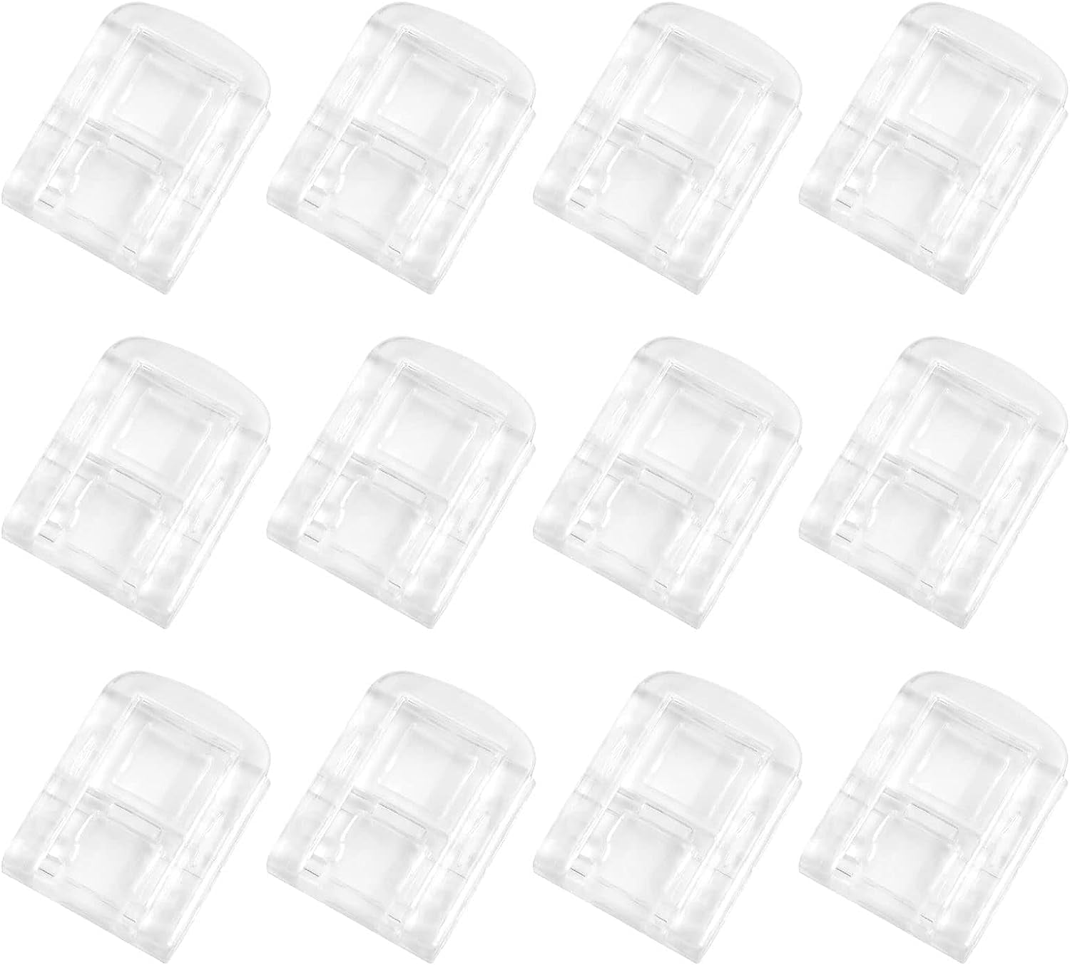 Acrylic Hinge Hasp,12Pcs Clear Mini Hinge Latch Hasp Lock,Transparent ...