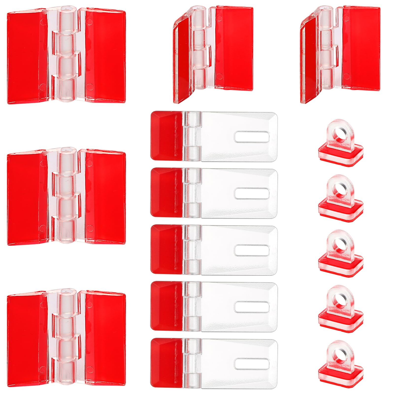 Acrylic Hinges and Self-Adhesive Latch Buckles Kit, Self-Adhesive ...