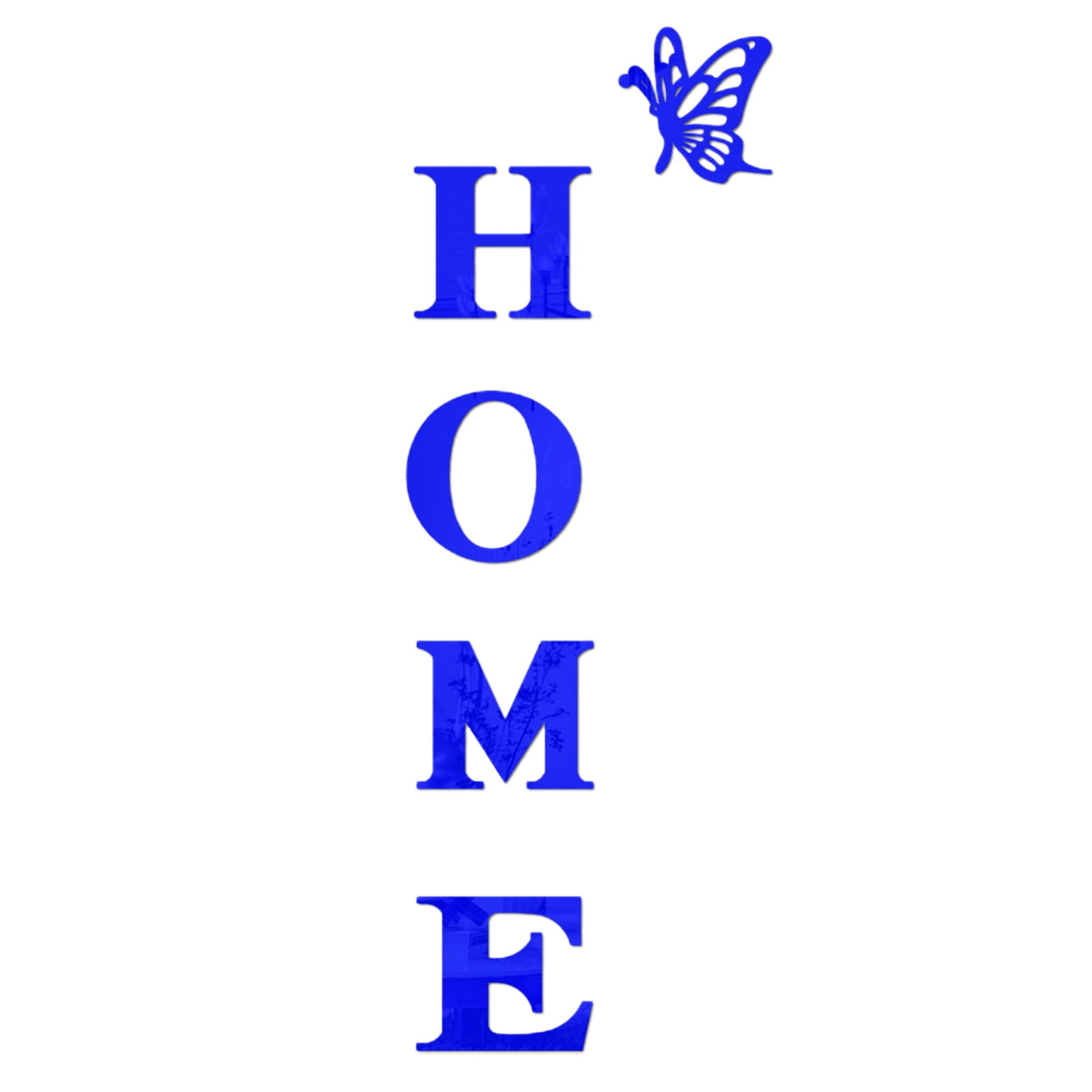 Acrylic Home Letters with Butterfly – 3D Mirror Wall Stickers for ...