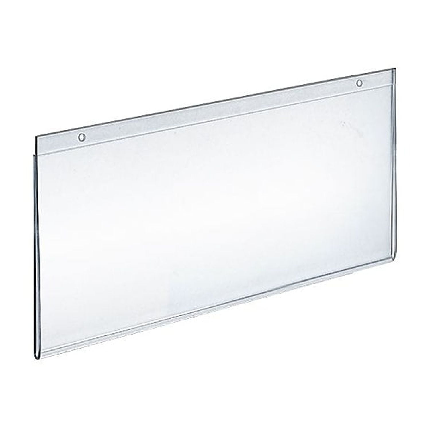 Acrylic Horizontal Wall Mount Sign Holder (11"W x 7"H) - Walmart.com
