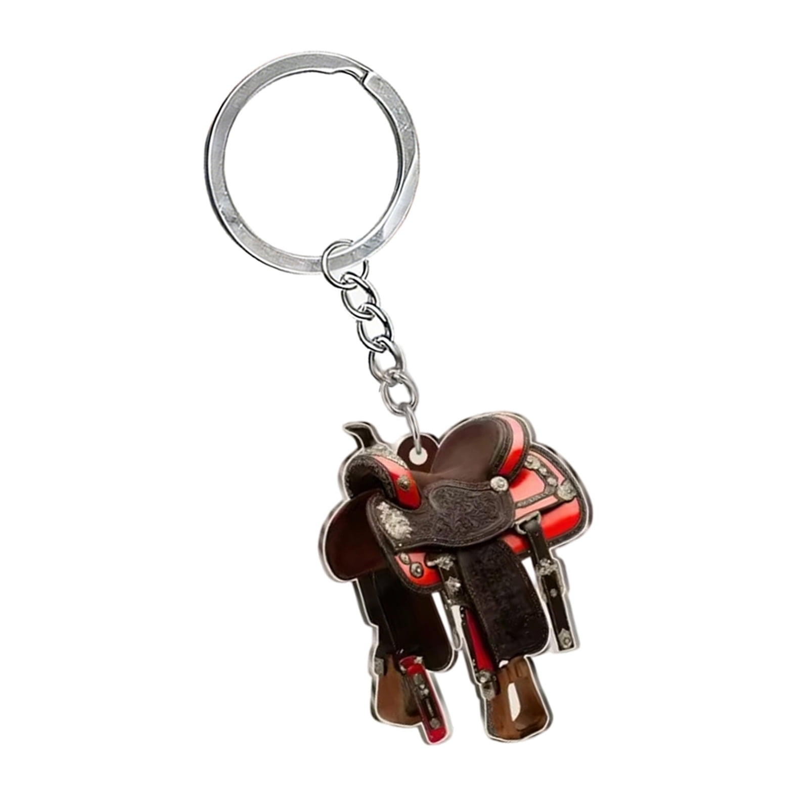 Acrylic Horse Saddles Ornament For Rearview Keychain Decor Home ...
