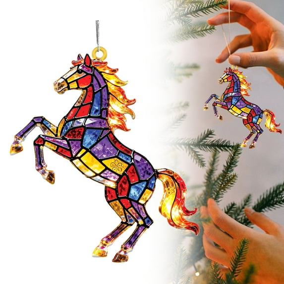Acrylic Horse Suncatcher 2D, Horse Ornaments for Christmas Tree, for ...