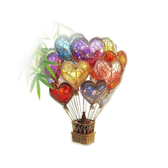 Acrylic Hot Air Balloon Decoration with Sunlight Refraction ...
