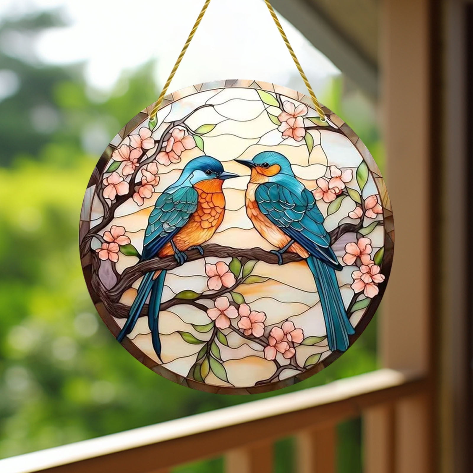 Acrylic Hummingbird Stained Window Hangings, Hummingbird Garland ...