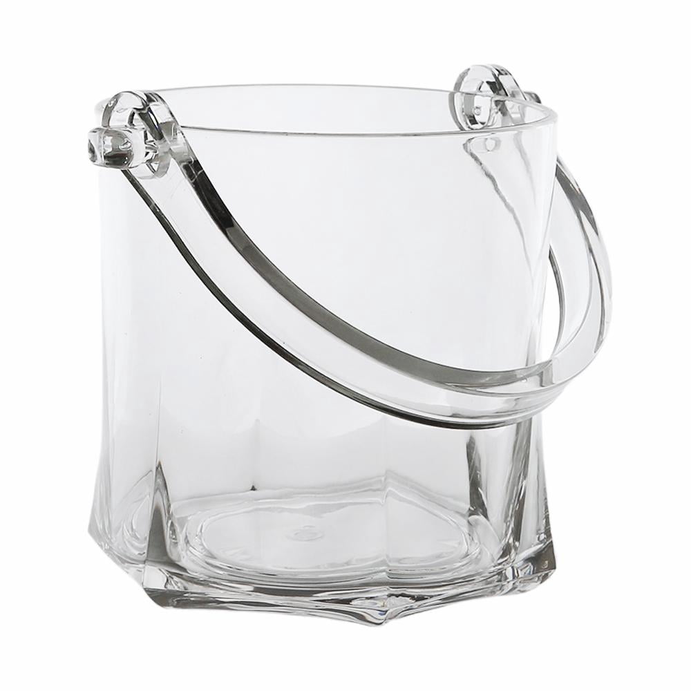 Acrylic Ice Bucket Clear Wine Bucket with Tongs - Ice Container ...