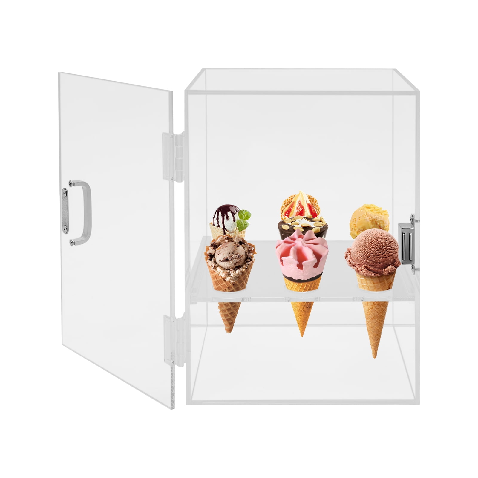 Acrylic Ice Cream Cone Holder Stand,9 Holes Ice Cream Cone Display Case ...