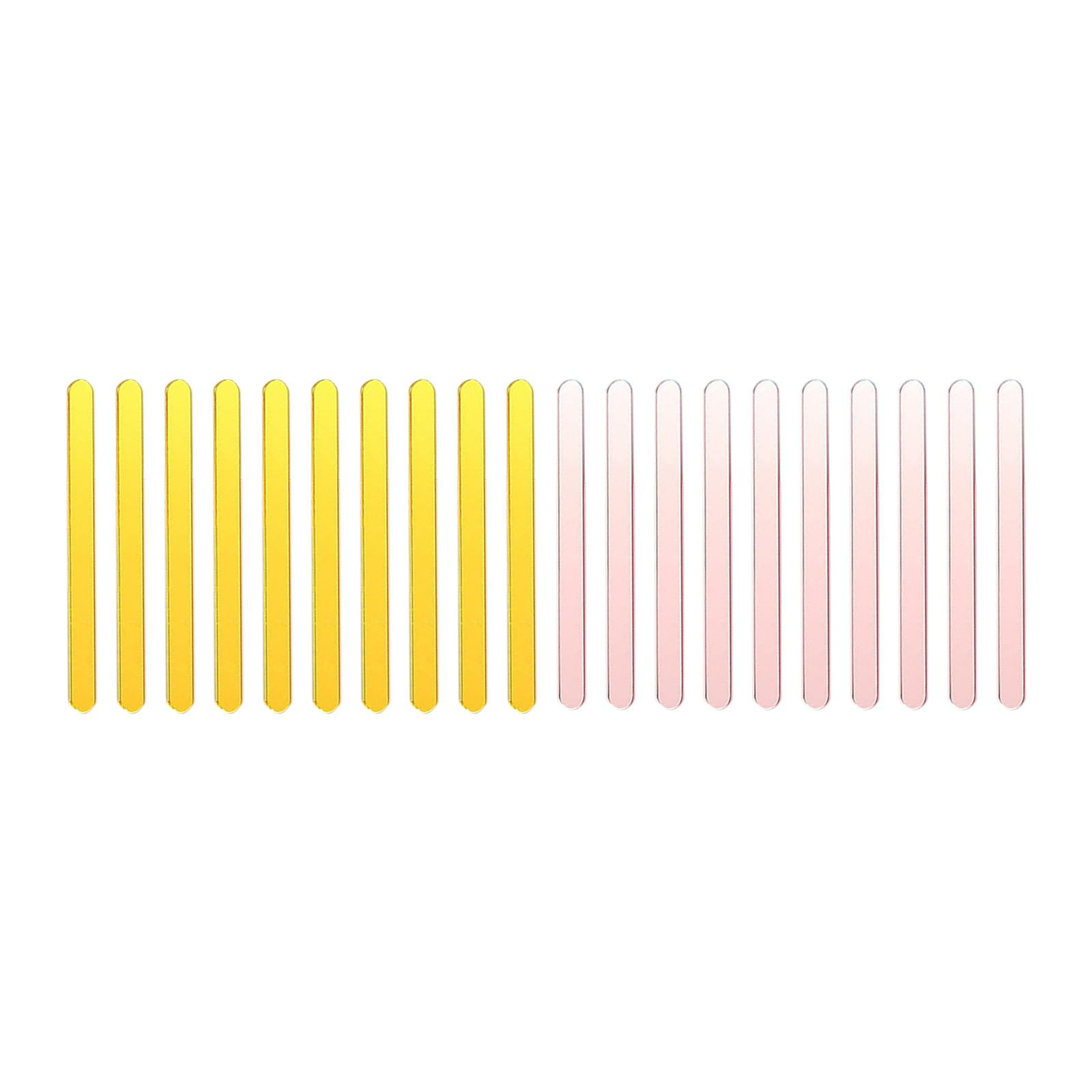Acrylic Ice Cream Sticks Popsicle Sticks Reusable Popsicle Sticks for ...