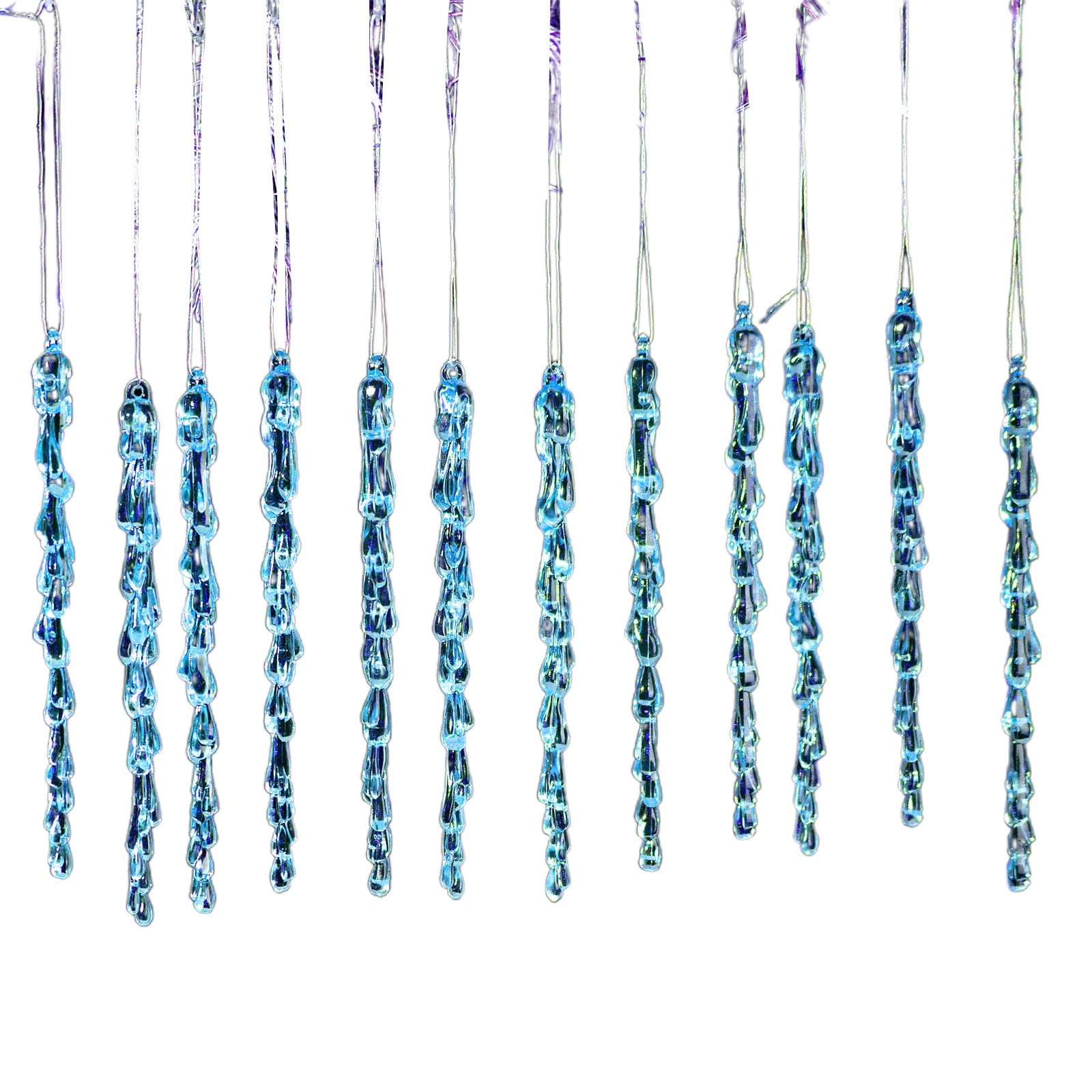 Acrylic Icicle Christmas Ornaments, Hanging Chandelier Pendants for ...