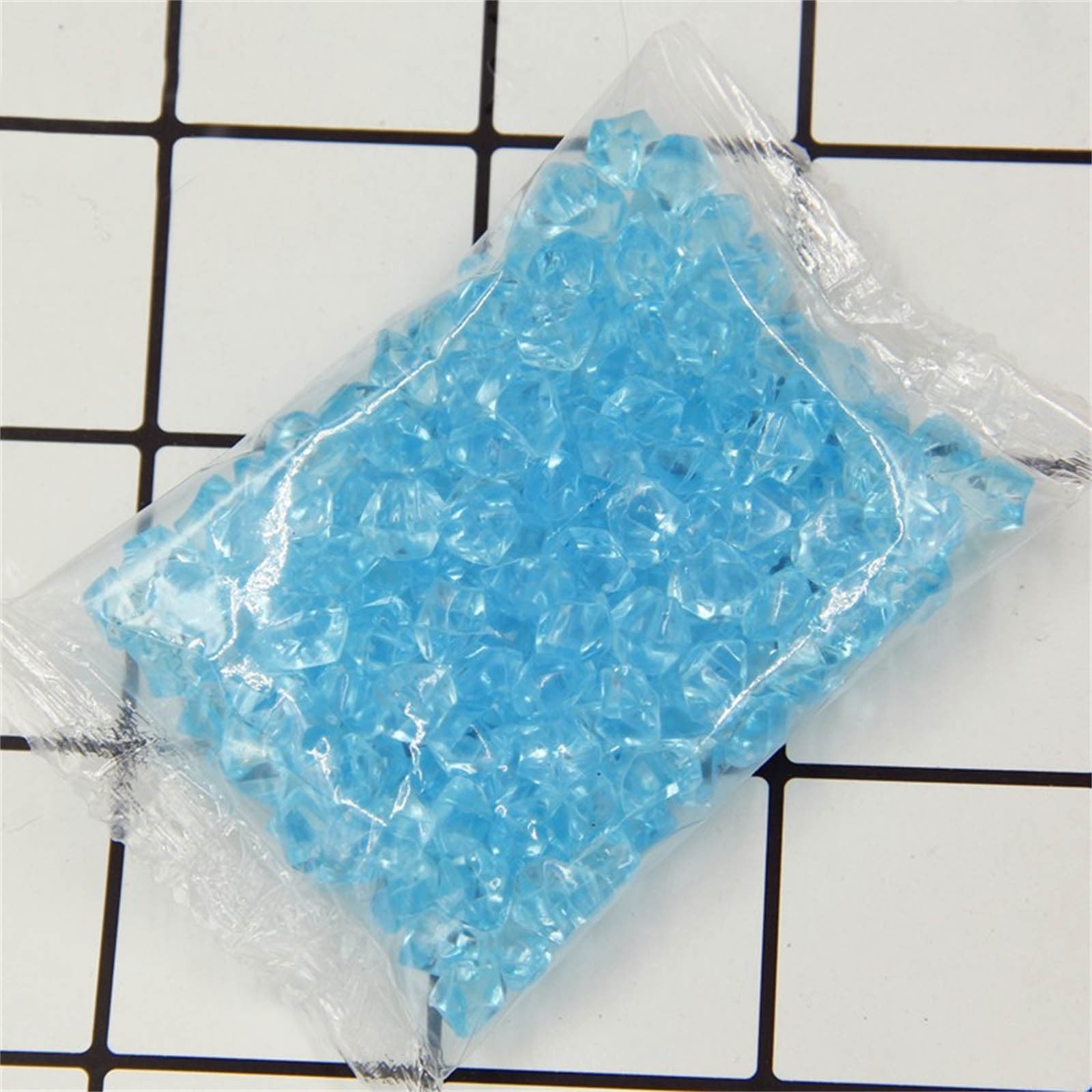 Acrylic Imitation Ice Cubes - 1cm Fake Ice Rocks for Vase Filler, DIY ...