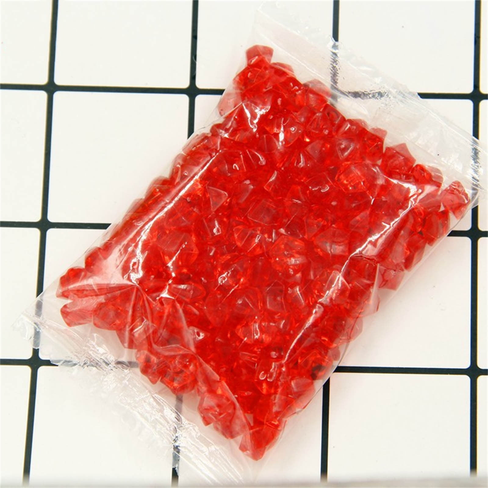 Acrylic Imitation Ice Cubes - 1cm Fake Ice Rocks for Vase Filler, DIY ...