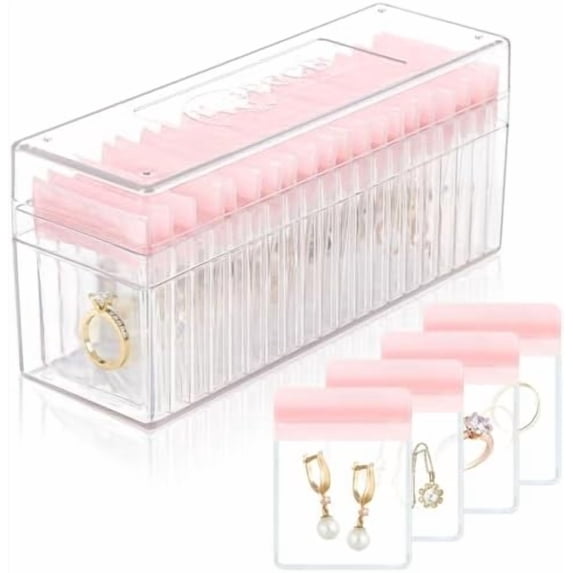 Acrylic Jewelry Box Organizer, Clear Jewelry Organizer Holder with 20 ...
