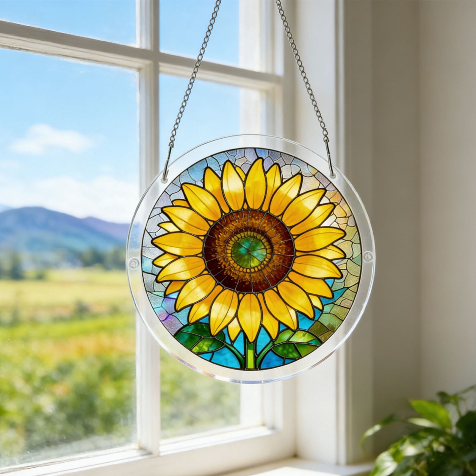 Acrylic Jigsaw Puzzle Colorful Window Suncatcher, Vibrant Light ...