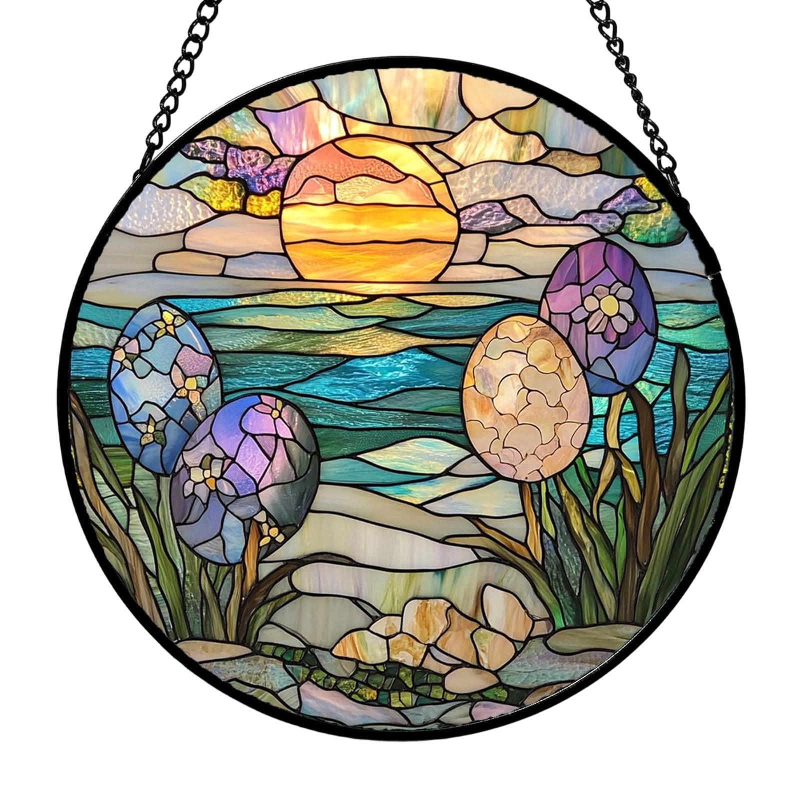 Acrylic Jigsaw Puzzle Suncatcher, Stained Glass Window Hanging, DIY Sun ...
