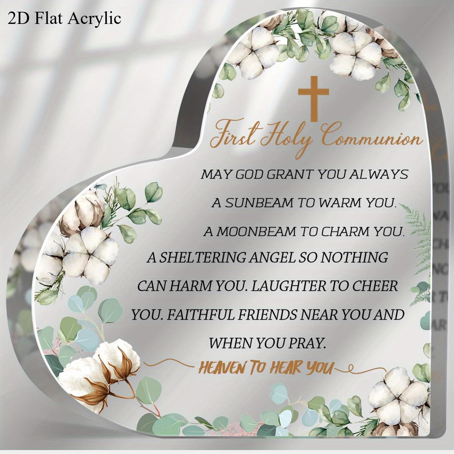 Acrylic Keepsake - First Holy Communion Gift For Girls Women And Adults ...
