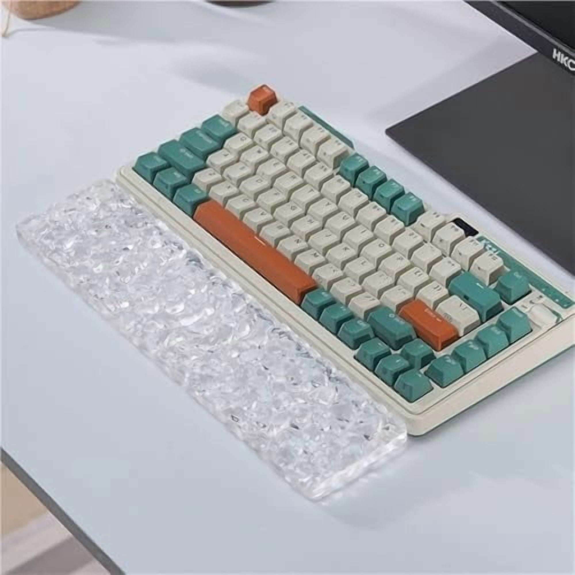 Acrylic Keyboard Wrist Rest, Translucent Ergonomic RGB Keyboard Wrist ...