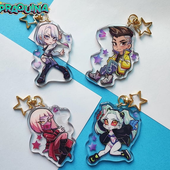 Acrylic Keychains: Cyberpunk Edgerunners (1 keychain) - Walmart.com