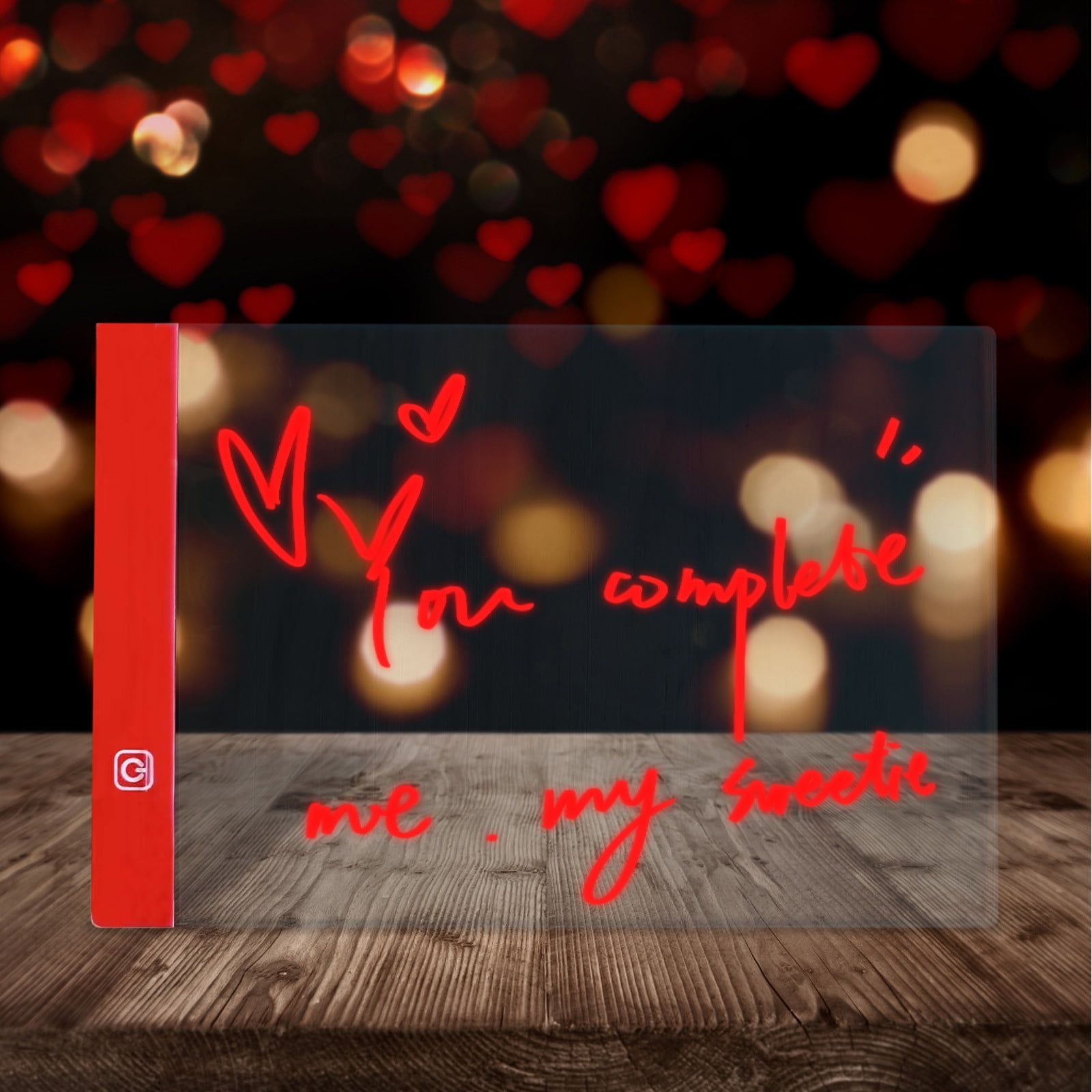 Acrylic LED Luminous Drawing Message Board, 100ml, 7 Colored Markers ...