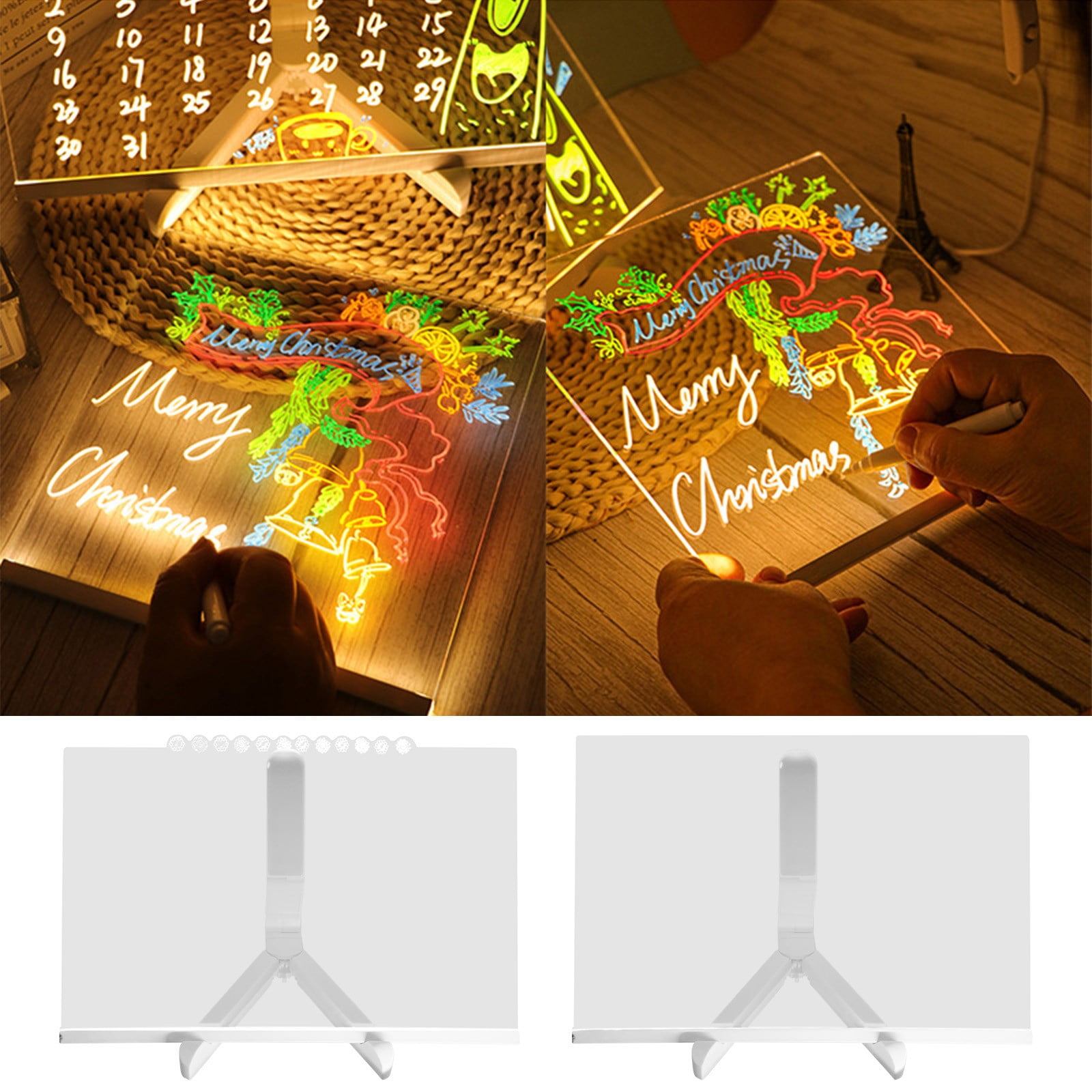 Acrylic LED Night Light Message Board | Luminous Art Panel - DIY ...