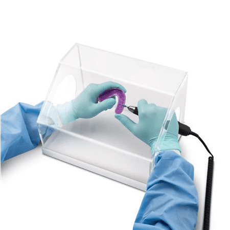 Acrylic Lab Splash Work Station Dental Grinding Polishing Clear Box ...