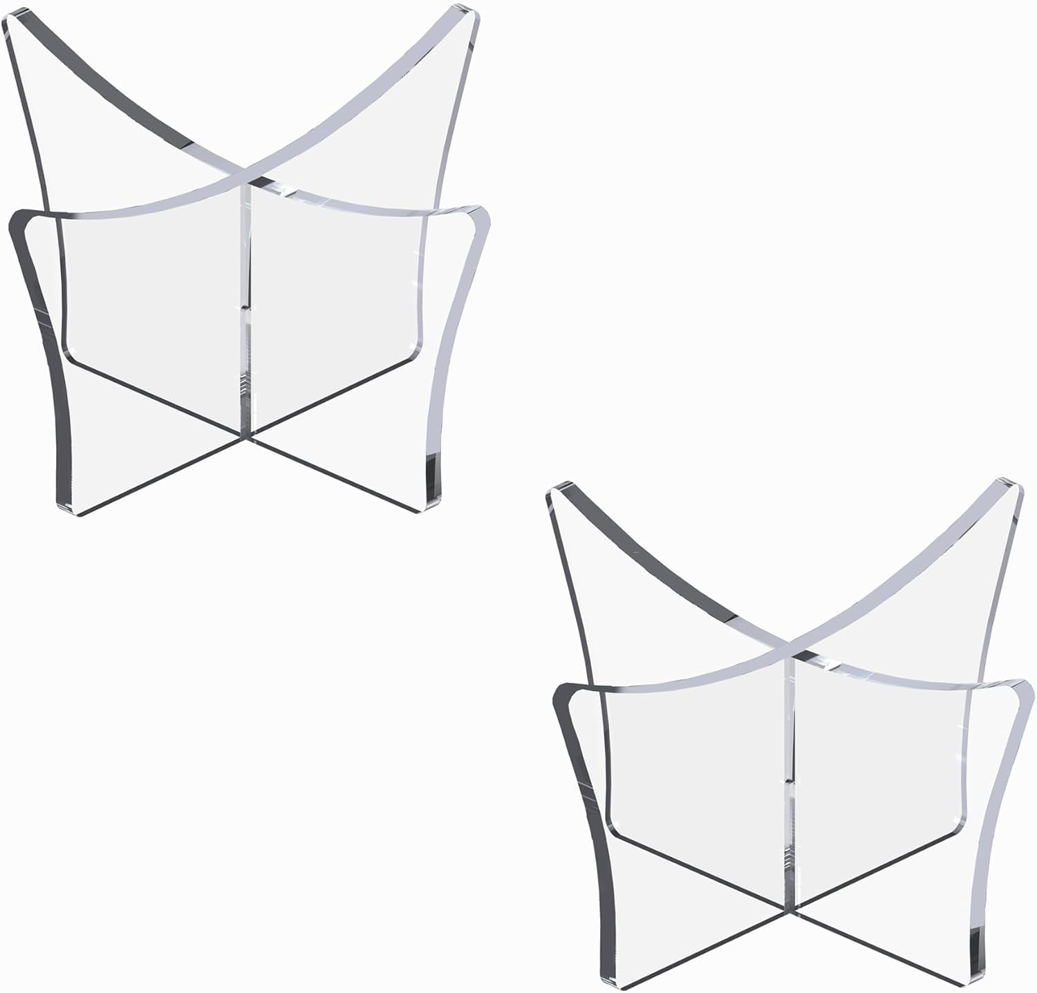 Acrylic Large Ball Stand Holder 4.7x2.6 Inch, 2-Pack Display Stand for ...