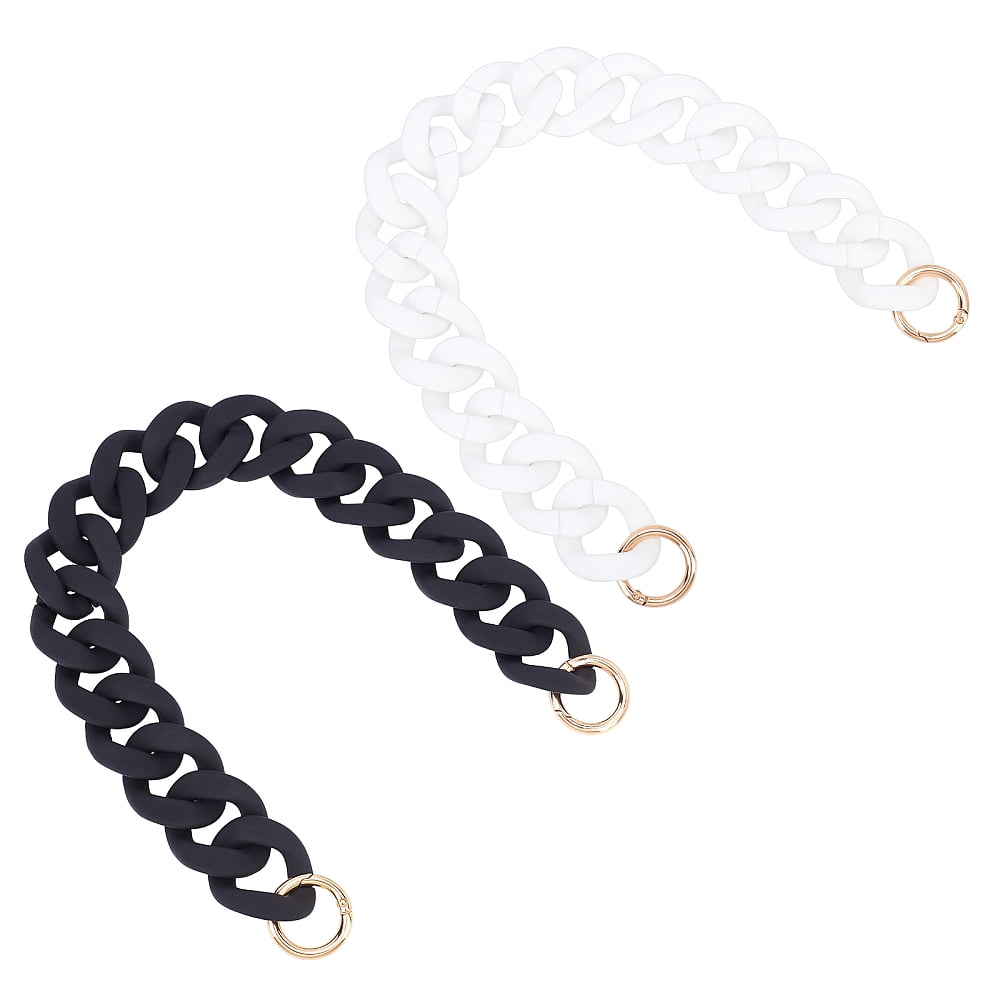 Acrylic Large Flat Chain bag Strap for Handbag Straps Replacement ...