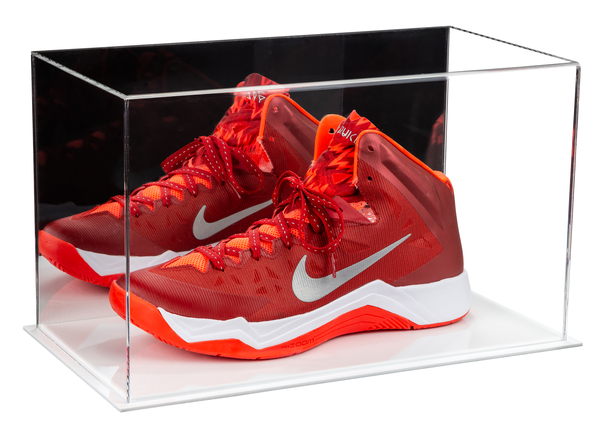 Acrylic Large Shoe Display Case for Basketball Shoe Soccer Cleat ...