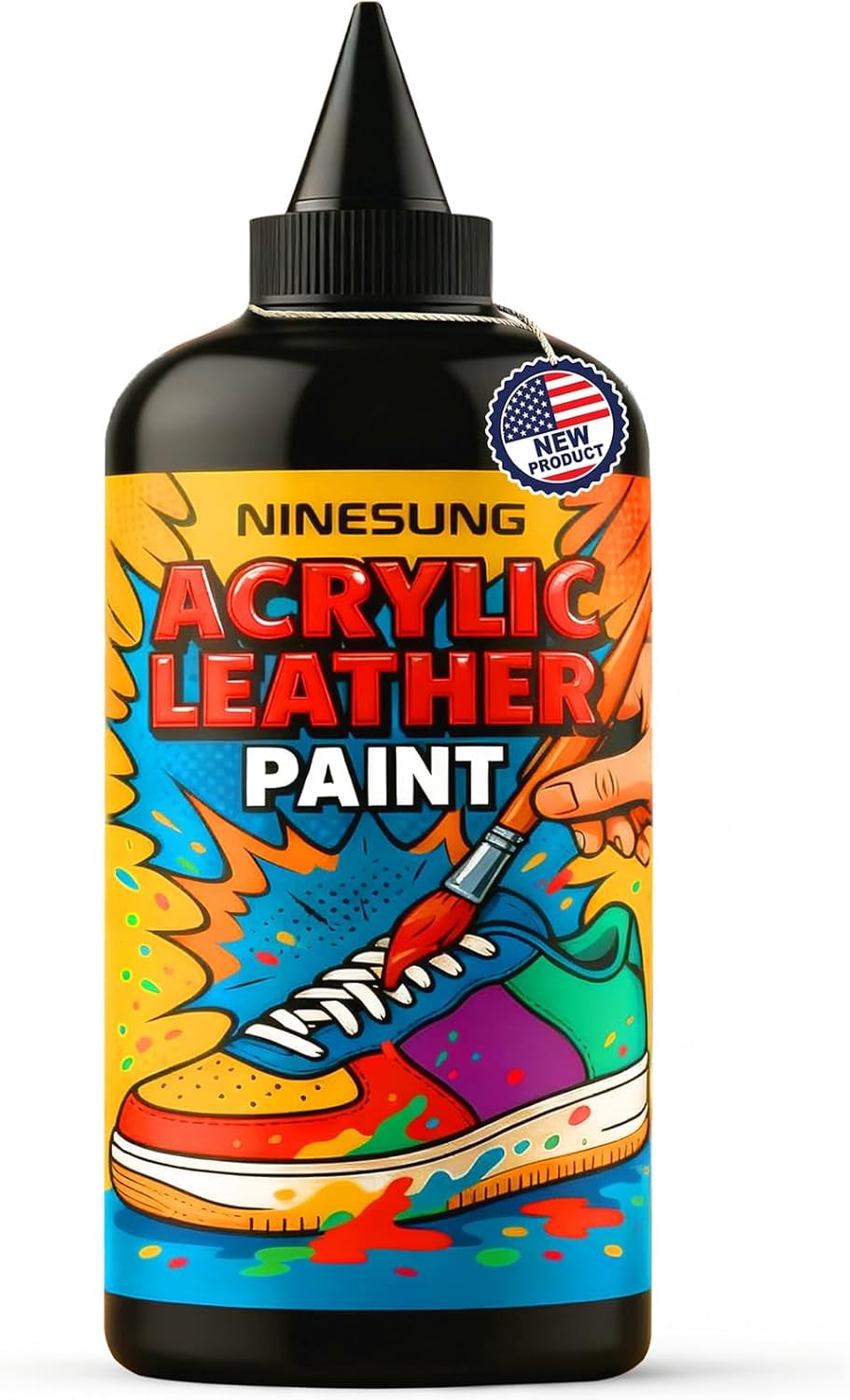 Acrylic Leather Paint for Shoe Painting- Black Leather Paint for Bag ...