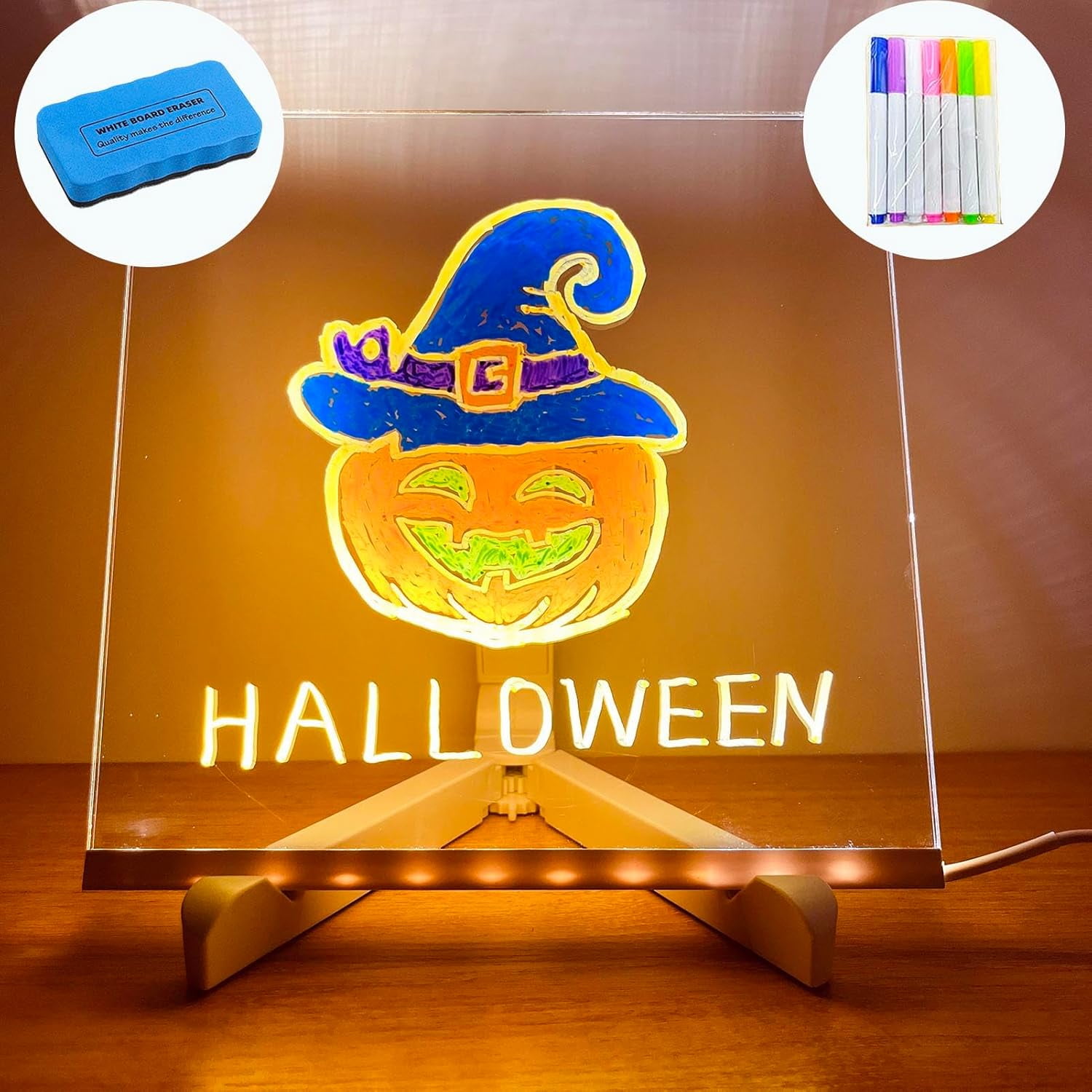 Acrylic Light Board LumiBoard LED Drawing Board - 7.9x7.9 Inch ...