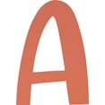 Acrylic Letter A Icebold, 6'' Tall Pastel Coral Acrylic Alphabet ...