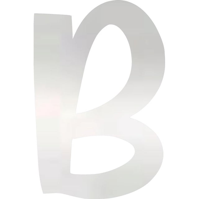 Acrylic Letter B Icebold, 4'' Tall Clear Custom Wedding Plastic Letters ...