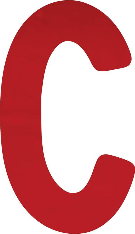 Acrylic Letter C Blank Craft, 8'' Tall Transparent Red Custom Wedding Reception Signage, DIY ...