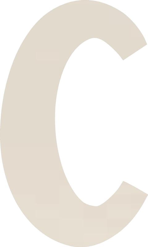 Acrylic Letter C Icebold, 3'' Tall White Wedding Acrylic Letters, Blank ...