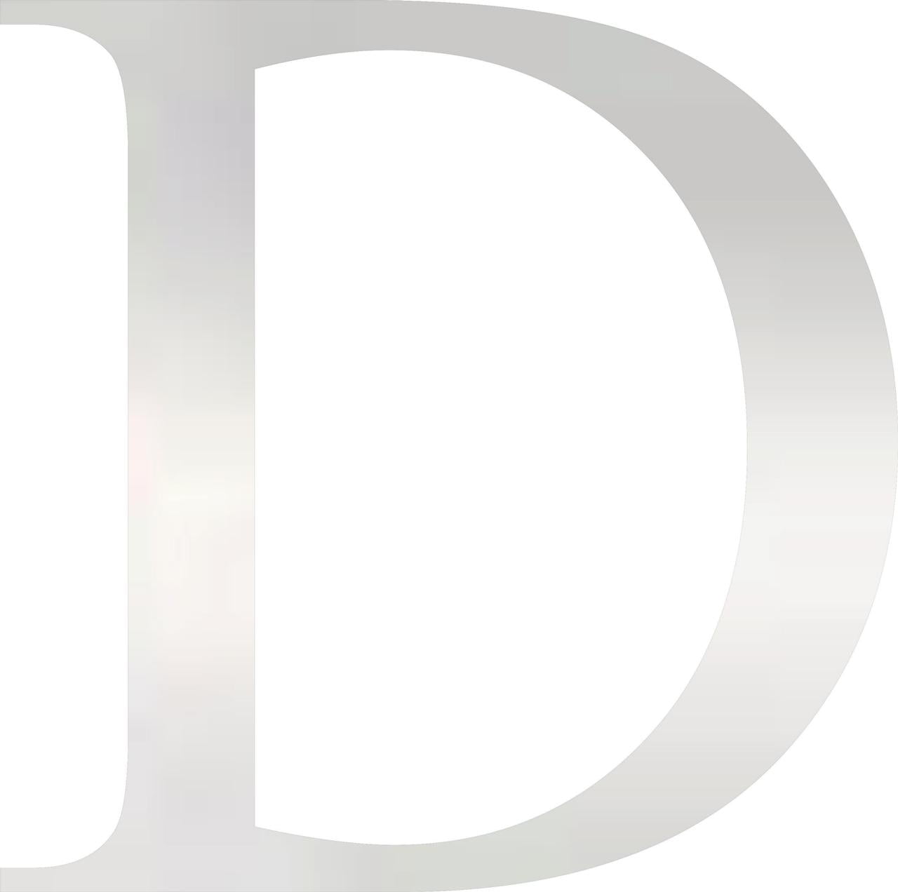 Acrylic Letter D Times, 2'' Tall Clear Acrylic Sign Letter, Choose Your ...