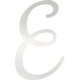 Acrylic Letter E Script, 3'' Tall Clear Alphabet Craft, Color Options ...