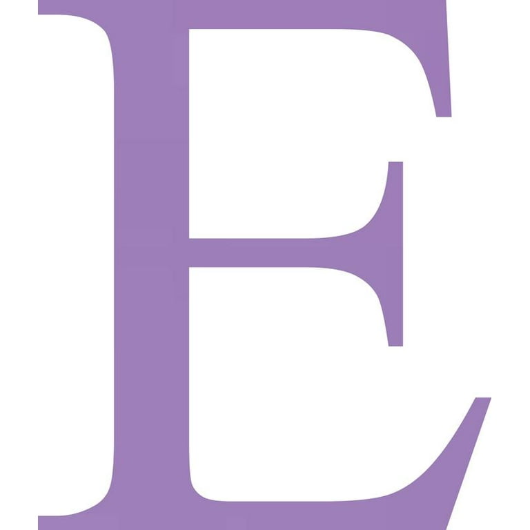 letter e purple
