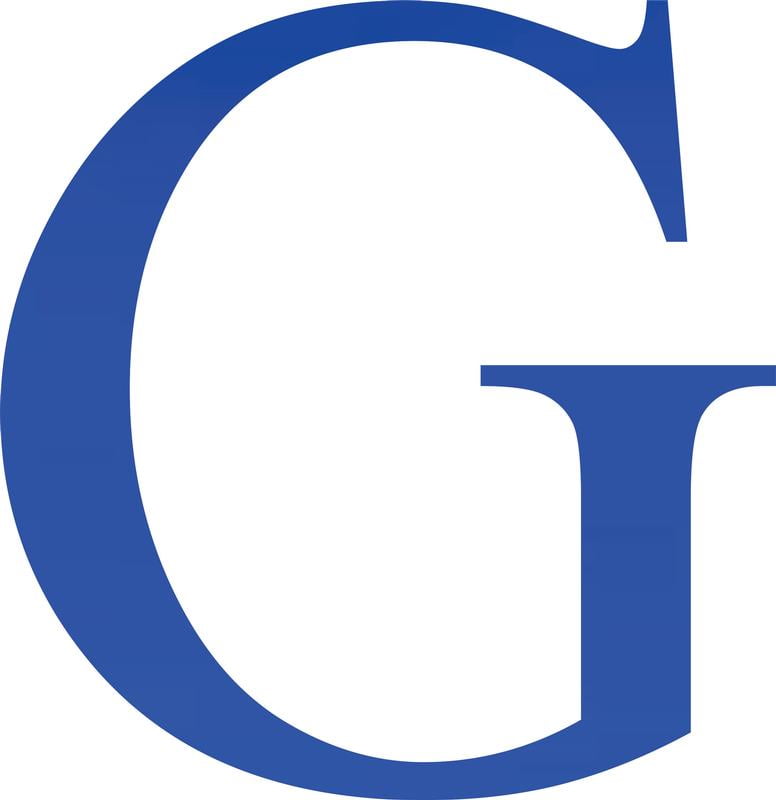 Acrylic Letter G Times, 10'' Tall Transparent Dark Blue Custom Acrylic ...