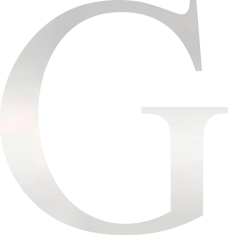 Acrylic Letter G Times, 2'' Tall Clear Acrylic Sign Letter, Choose Your ...